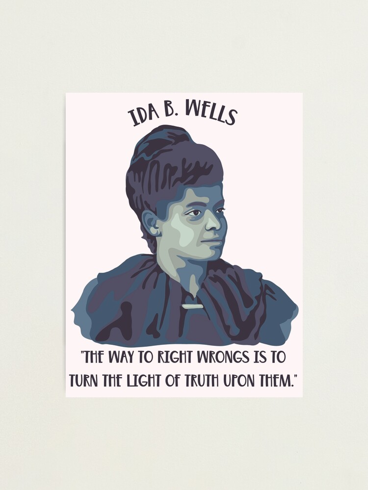 Ida B Quotes Ida B. Wells Portrait And Quote Ida B Wells Sticker