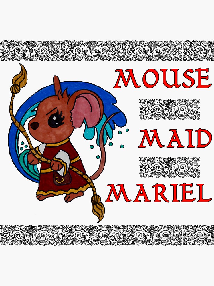 "Mariel of Redwall" Sticker for Sale by DisneyFan914 | Redbubble