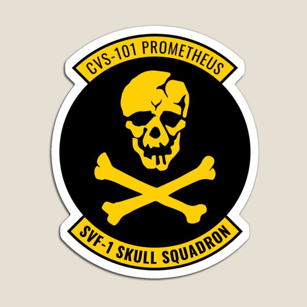 "CVS-101 Prometheus SVF-1 Skull Squadron Patch" Magnet for Sale by Rick ...
