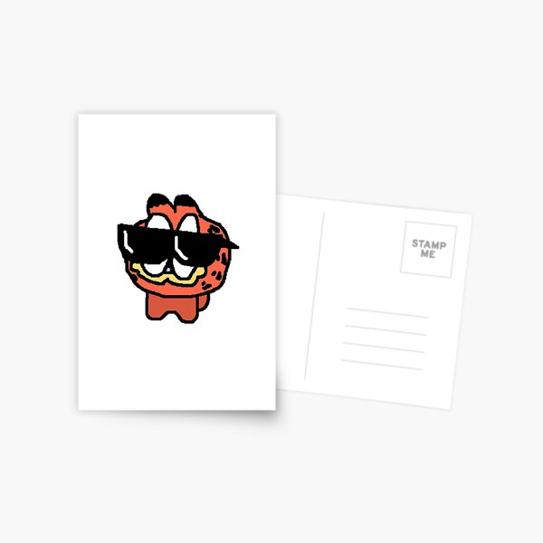 "Garfield Among Us Crewmate With Sunglasses" Postcard for Sale by Phat ...