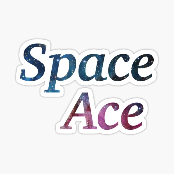 "Space Ace" Sticker for Sale by Kielan | Redbubble