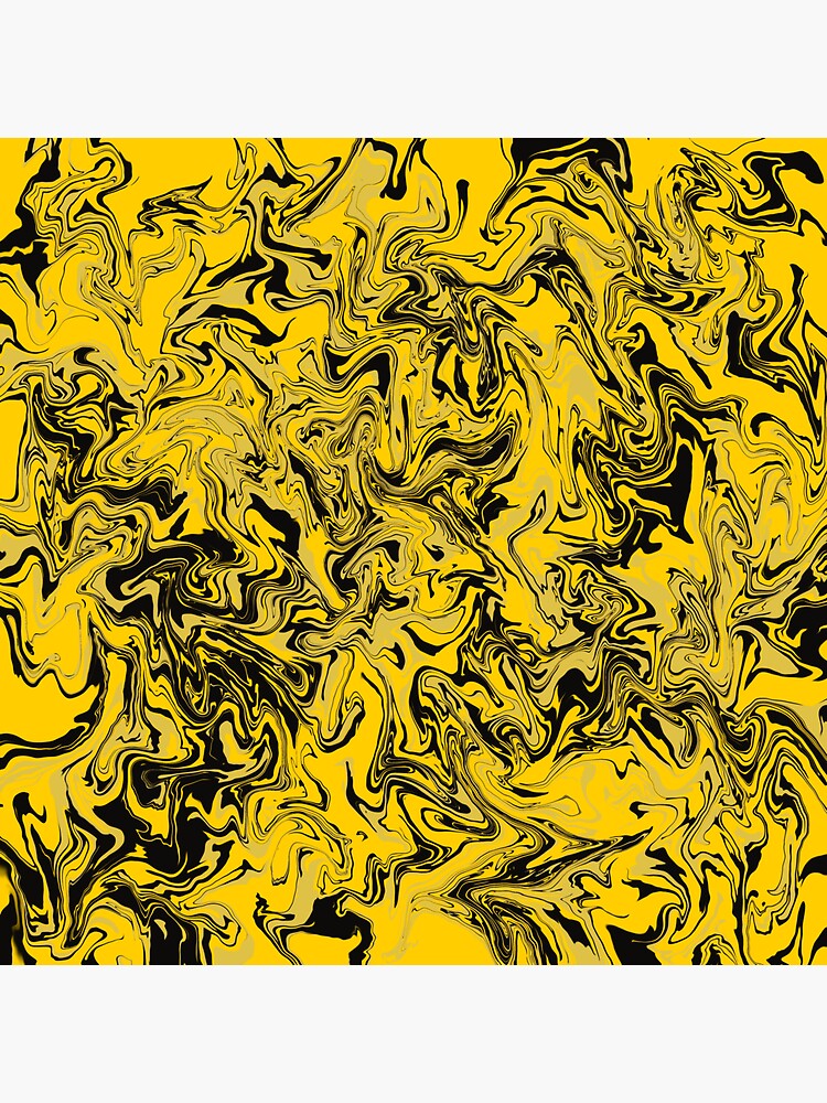 "Black And Yellow" Sticker by LooneyStudio | Redbubble