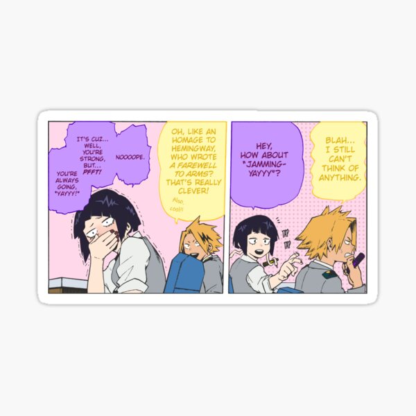 "kaminari & jirou " Sticker by sleepysoups | Redbubble