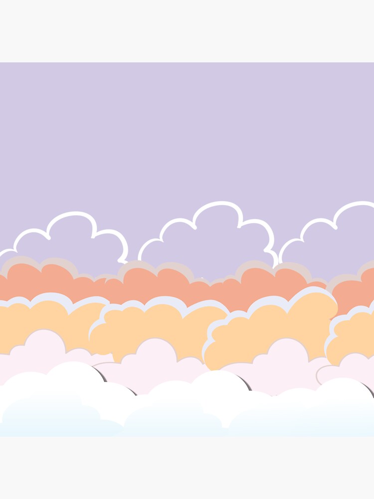 "Colorful cloud" Sticker by LucyPing | Redbubble