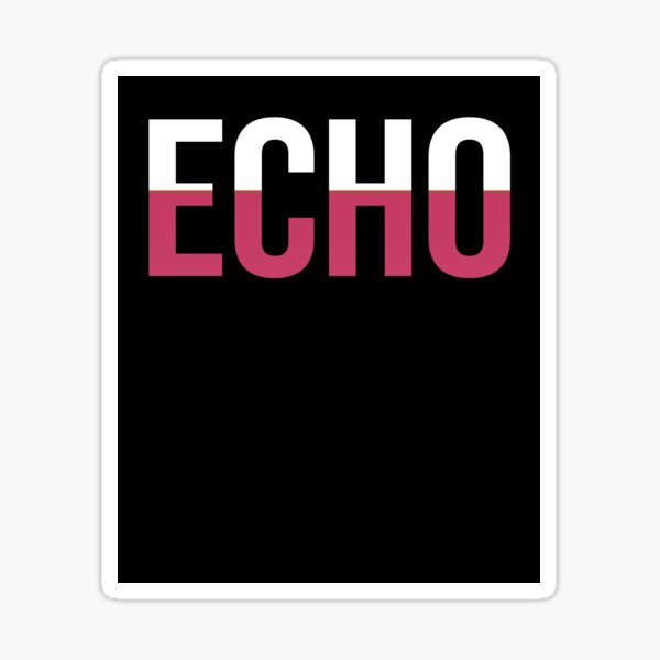 "Echo" Sticker for Sale by Diamond-Wisdom | Redbubble