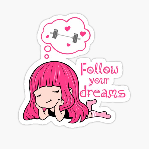 "Weight lifting goals" Sticker for Sale by TimAddisonArt | Redbubble