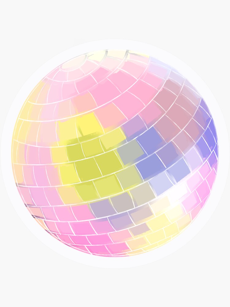 "Pastel Disco Ball" Sticker by caseytillisch | Redbubble