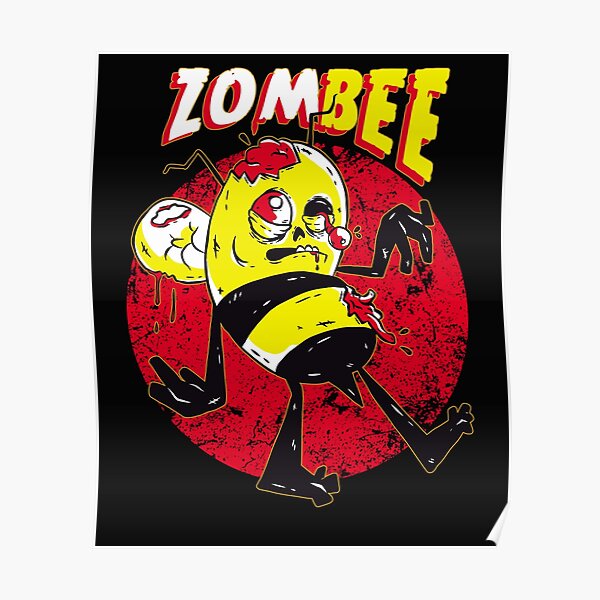 "Nice Beekeeping Zombie Honeybee Zombee Beekeeper’s Halloween" Poster ...