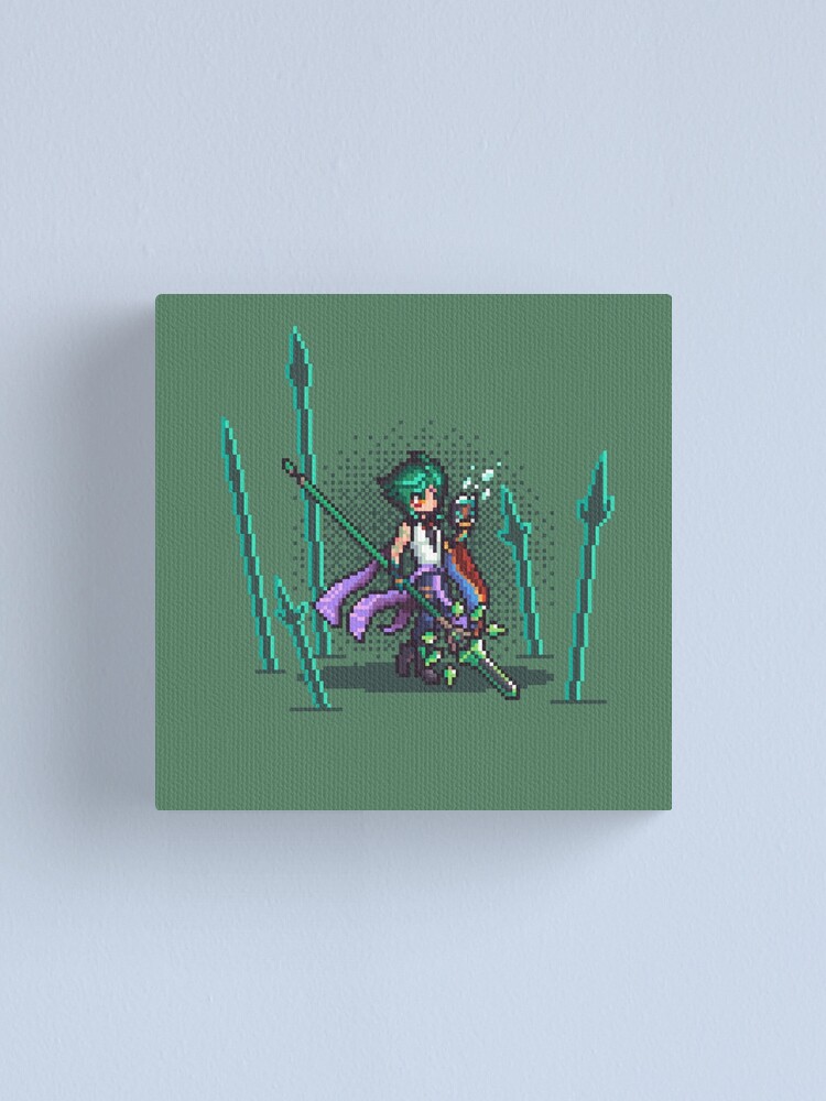 "Xiao - Genshin Impact Pixel Art" Canvas Print for Sale by ...