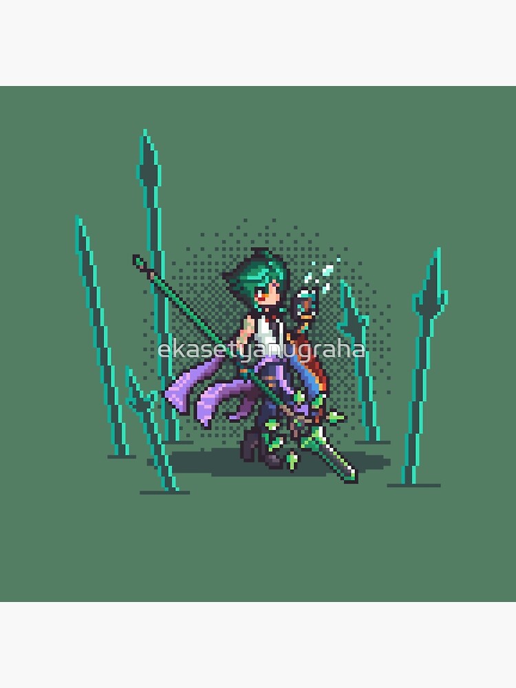 "Xiao - Genshin Impact Pixel Art" Canvas Print for Sale by ...