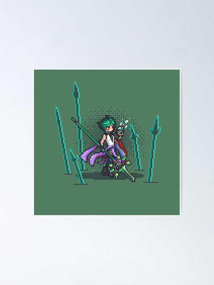 "Xiao - Genshin Impact Pixel Art" Poster by ekasetyanugraha | Redbubble