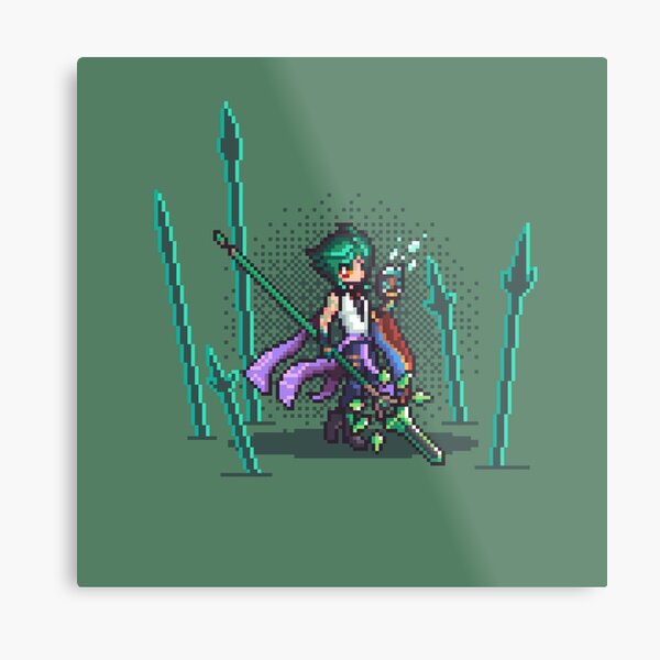 Xiao Genshin Impact Pixel Art Metal Print For Sale By Ekasetyanugraha Redbubble