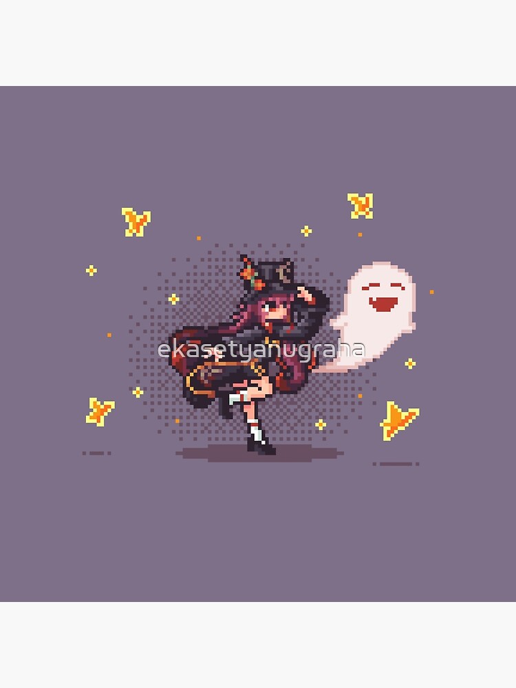 Lámina fotográfica «Hu Tao - Arte de píxeles de Genshin Impact» de ...