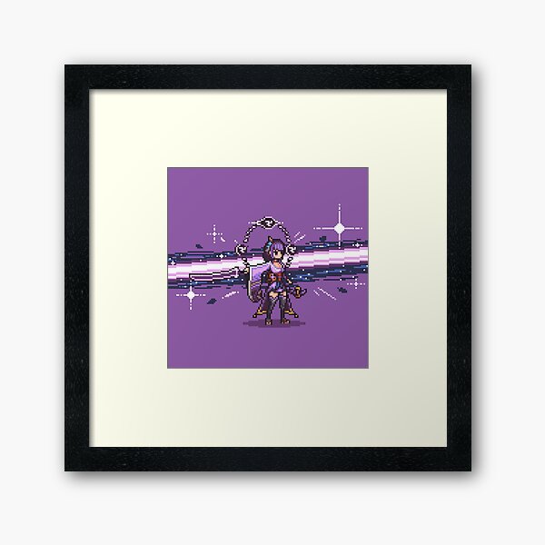 "Raiden Shogun - Genshin Impact Pixel Art" Framed Art Print for Sale by ...