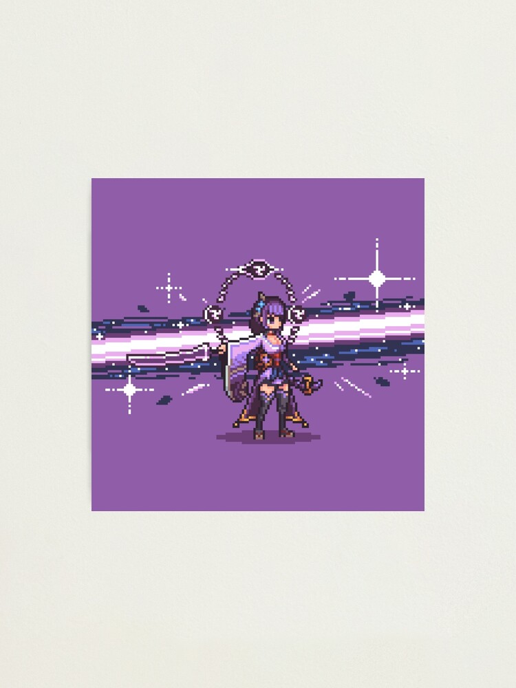 "Raiden Shogun - Genshin Impact Pixel Art" Photographic Print by ...