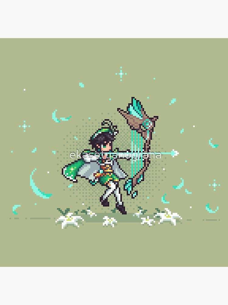 "Venti - Genshin Impact Pixel Art" Art Print for Sale by ...