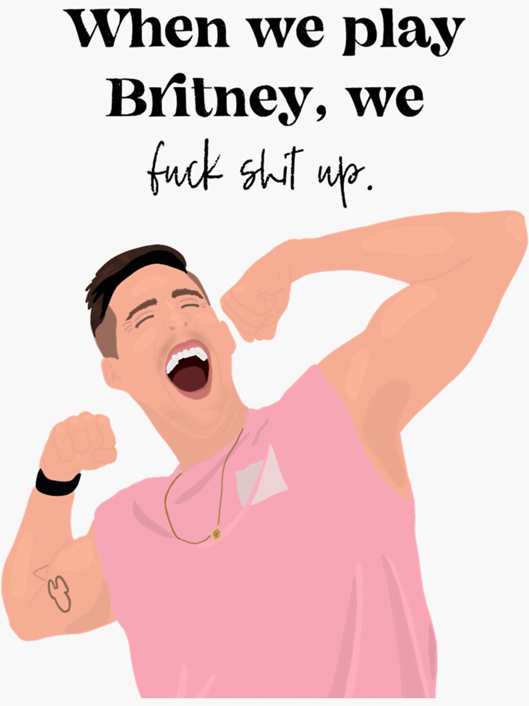 "When we play Britney Cody Rigsby Quote Peloton42" Sticker by ...