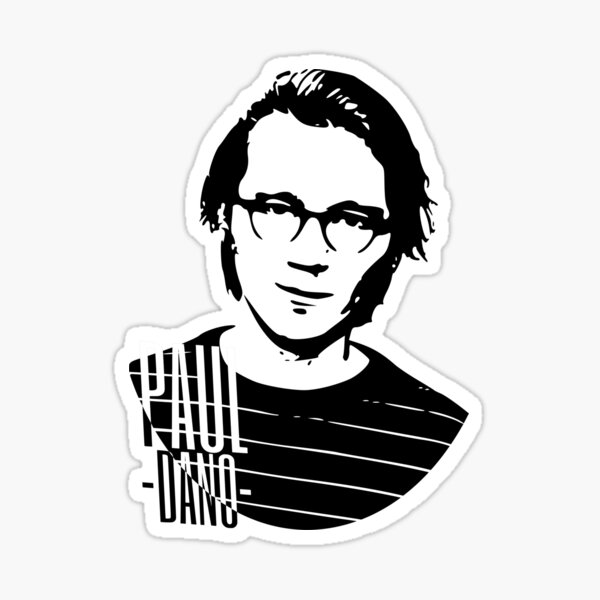 "Paul dano typography design" Sticker by Hey-for-you | Redbubble