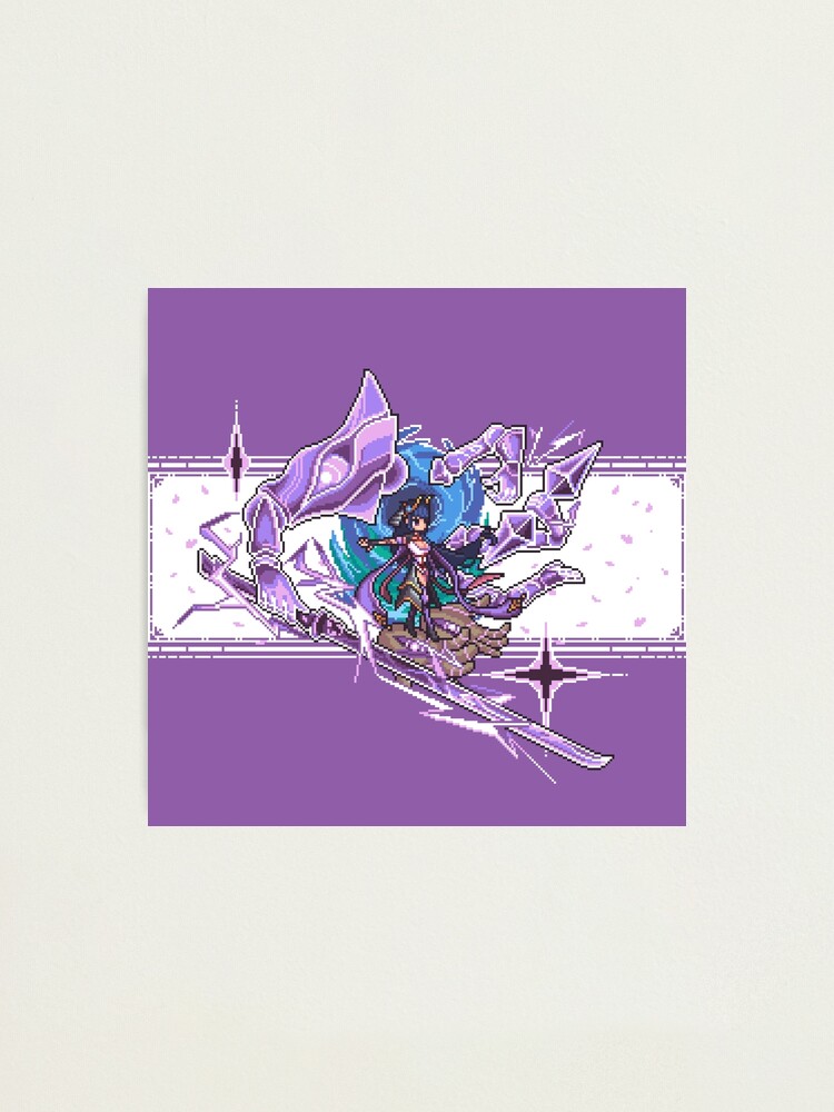 "Raiden Shogun (Puppet Ver.) - Genshin Impact Pixel Art" Photographic ...