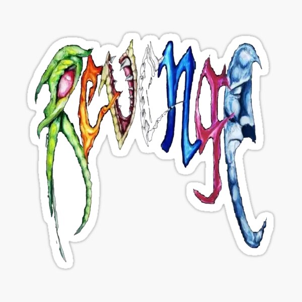 "Logo Revenge Glossy" Sticker by ElnaSanders | Redbubble