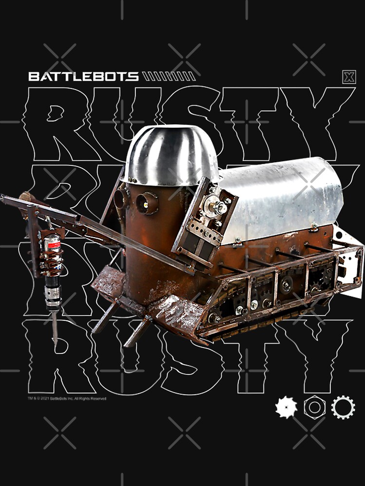 "BattleBots Rusty Robot Text Stack" T-shirt for Sale by simpleAI ...