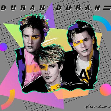 "DURAN X2 80S STYLE COLORS" Sticker by DiscoDiscoMx | Redbubble