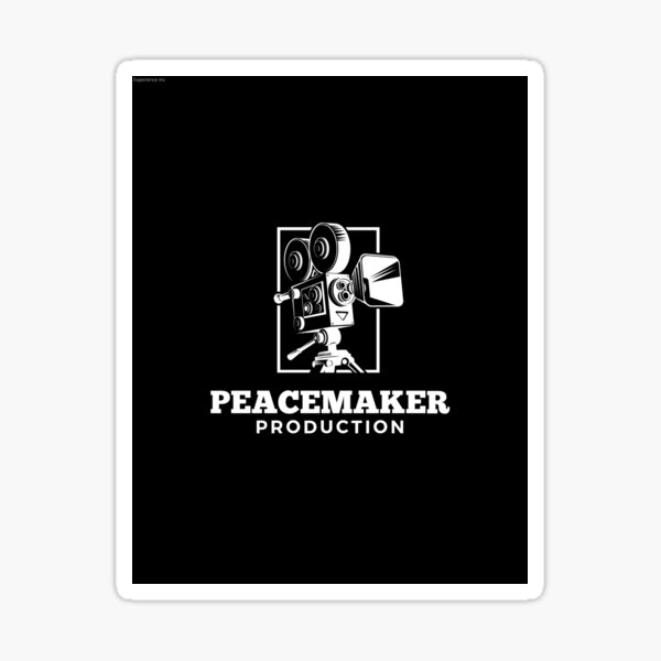 "Peacemaker films" Sticker by experienceinc | Redbubble