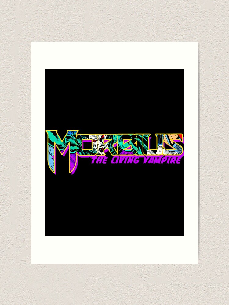 "Morbius The Living Vampire Comic Fill Logo" Art Print for Sale by ...