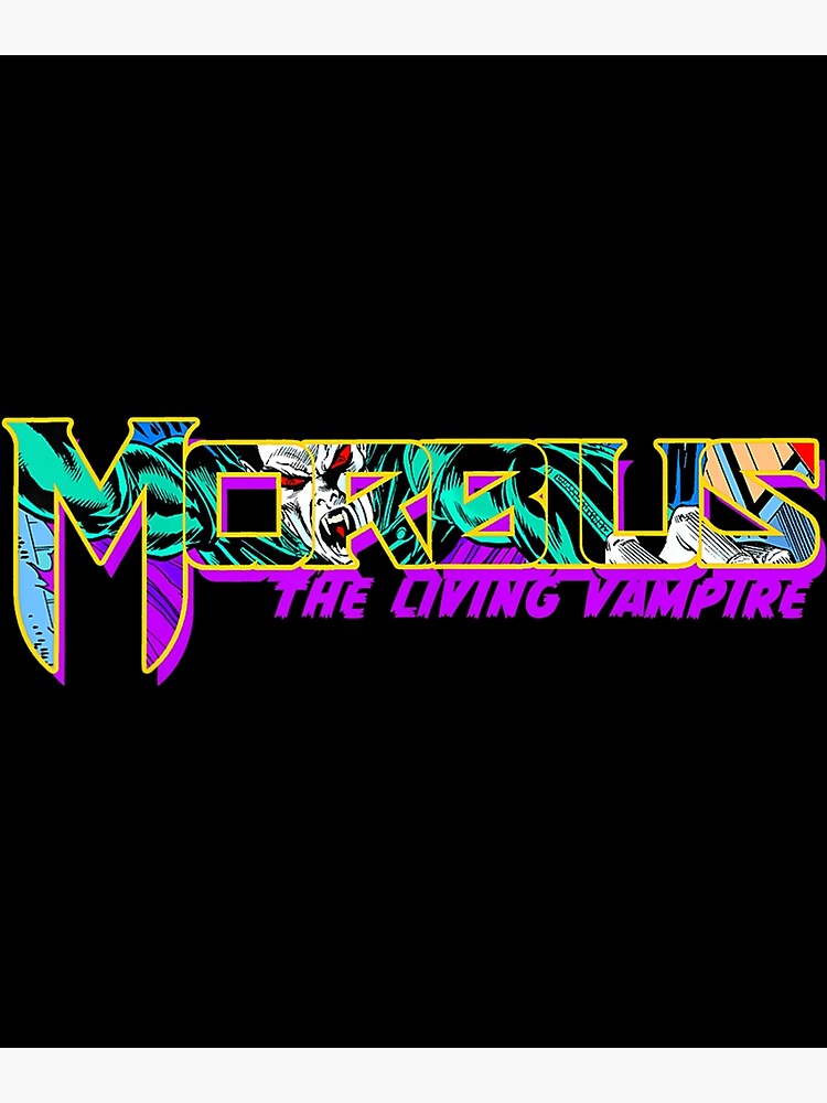 "Morbius The Living Vampire Comic Fill Logo" Art Print for Sale by ...