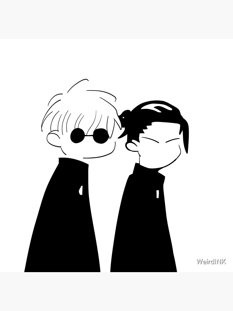 "Low Quality Gojo and Geto" Poster for Sale by WeirdINK | Redbubble