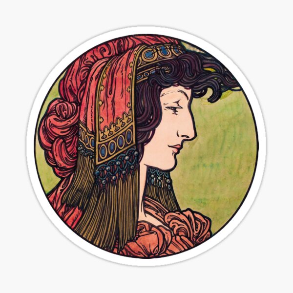 "Vintage Lady Sticker | Retro Woman" Sticker by uncolorings11 | Redbubble