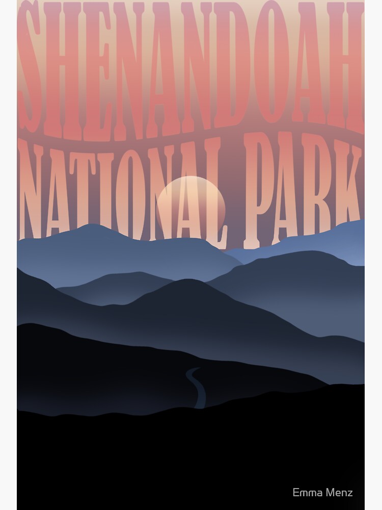 "Shenandoah Sunset" Sticker by Emma-Menz | Redbubble