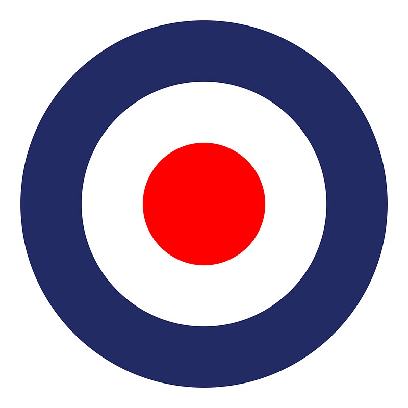 "Mod Symbol Vespa Scooter UK Roundel" Stickers by scooterbaby | Redbubble