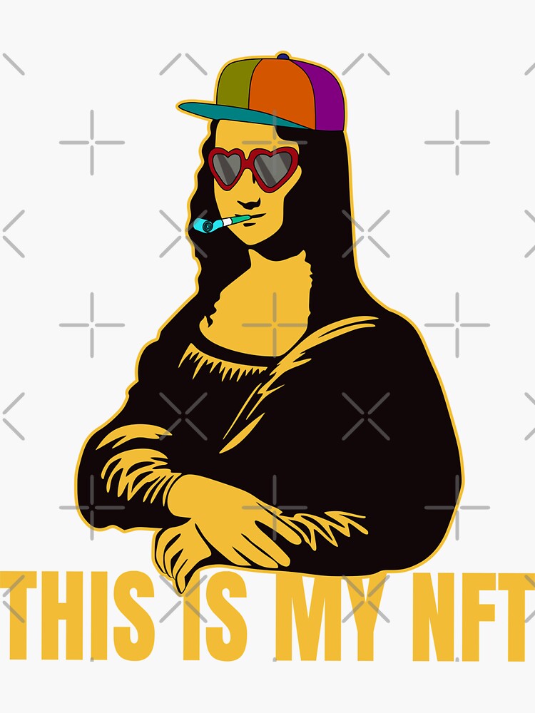 "This Is My NFT Funny Metaverse Humor" Sticker by Rongway76 | Redbubble