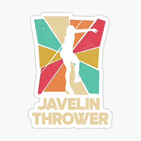 "Track and Field Throwing Javelin Thrower" Sticker by ShopTheStyle ...