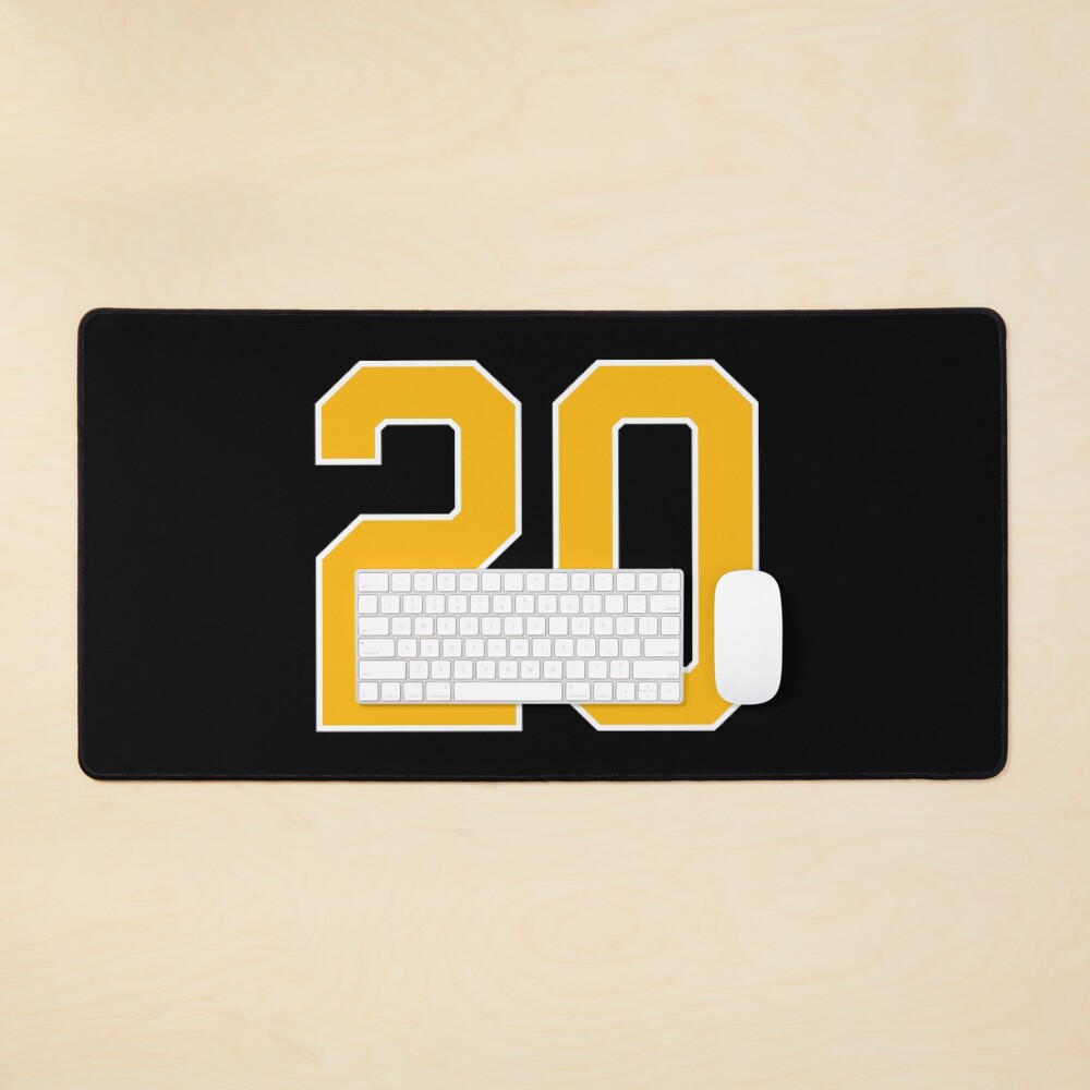 "Yellow Number 20 lucky sports jersey twenty" Sticker for Sale by ...