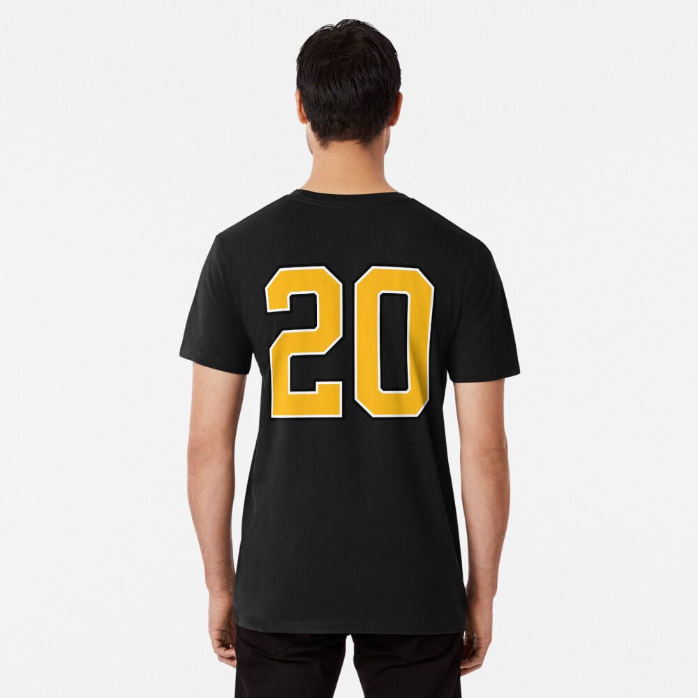 "Yellow Number 20 lucky sports jersey twenty" Sticker for Sale by ...