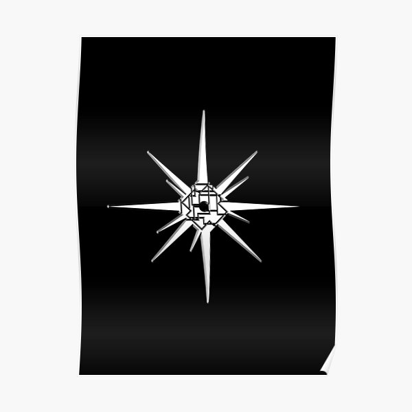"Outer Wilds Eye of the Universe Symbol White" Poster by grassgold ...