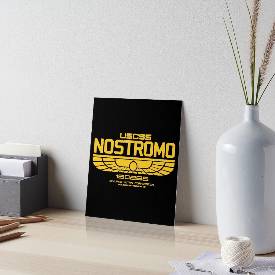 "USCSS NOSTROMO LOGO" Art Board Print by SaineTine | Redbubble
