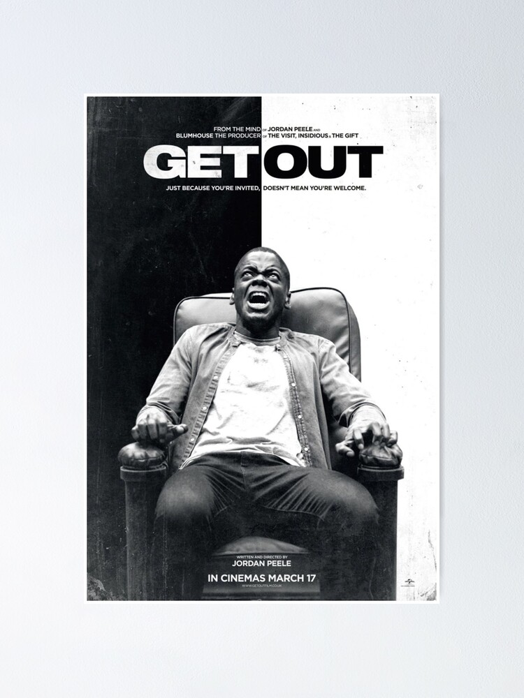 "Get out" Poster for Sale by michaeloncee | Redbubble