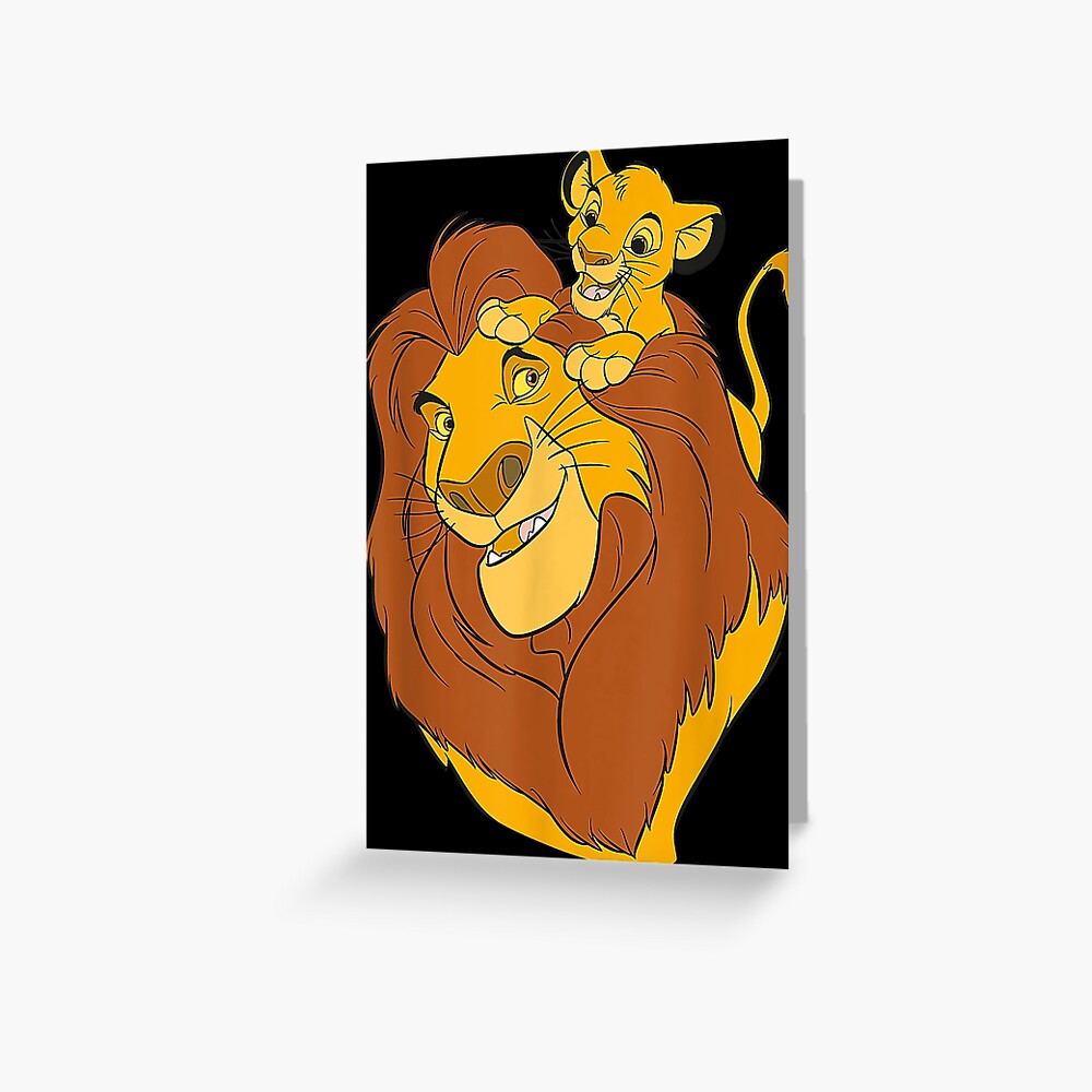 "Son Mufasa Simba and Father and" Greeting Card by gallokristinawf ...