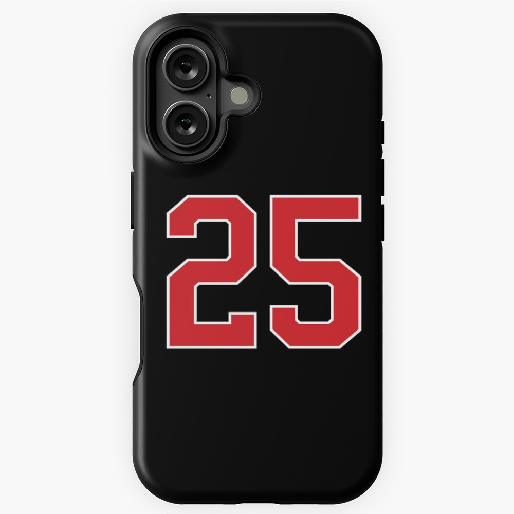 "Sports Number 25, red black color lucky sport twenty five" Sticker for ...
