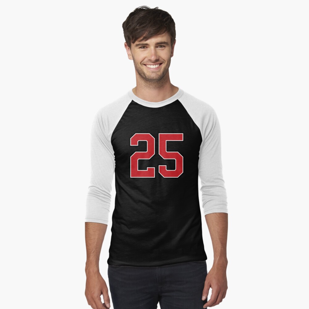 "Sports Number 25, red black color lucky sport twenty five" Sticker for ...