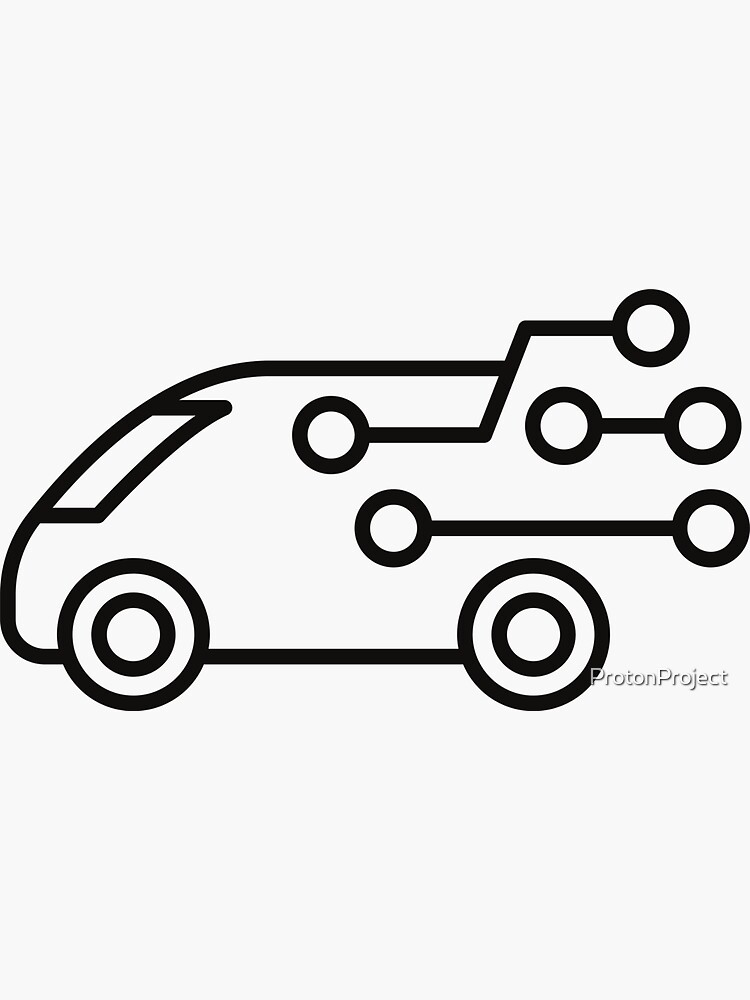 "Self Driving Car" Sticker by ProtonProject | Redbubble