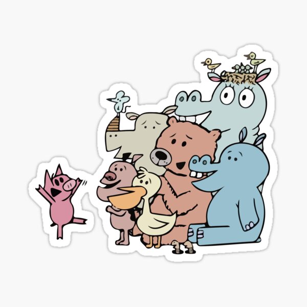 "Gerald and piggie and their friends" Sticker by Bonobofy | Redbubble