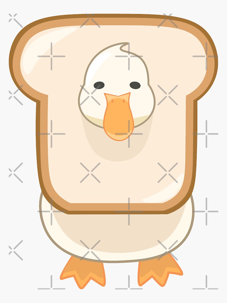 "Duck bread" Sticker by Bumbumms | Redbubble