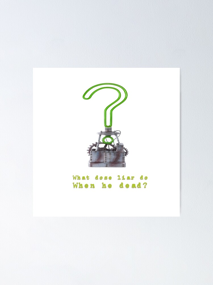 "the riddler - unique enigma" Poster for Sale by hamadaxfiles | Redbubble