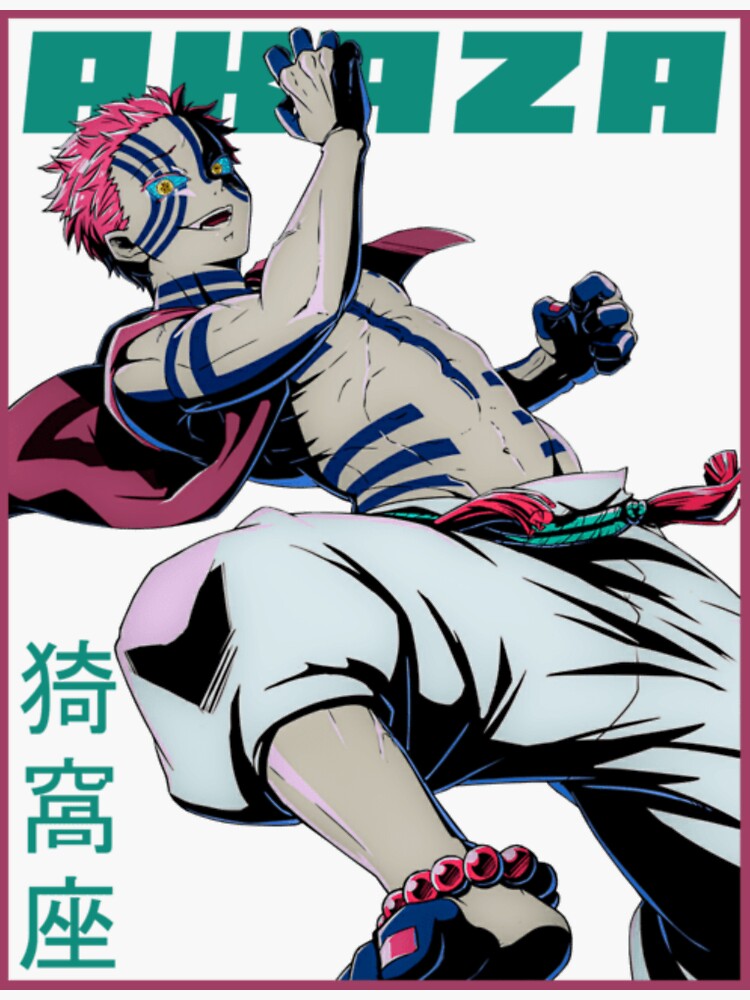 "Akaza" Sticker by JulieRiverante | Redbubble