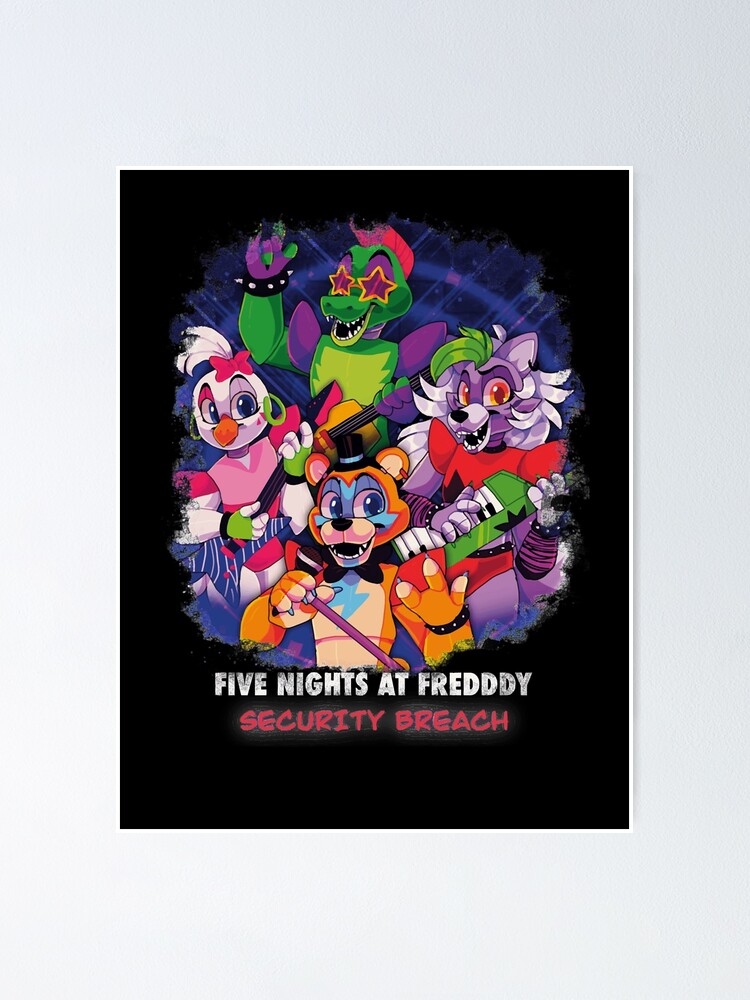 "Fnaf Security Breach" Poster for Sale by MELANIESOCR | Redbubble