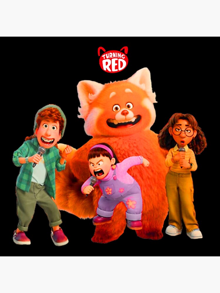 "cute turning red family" Poster for Sale by Sethshirley | Redbubble